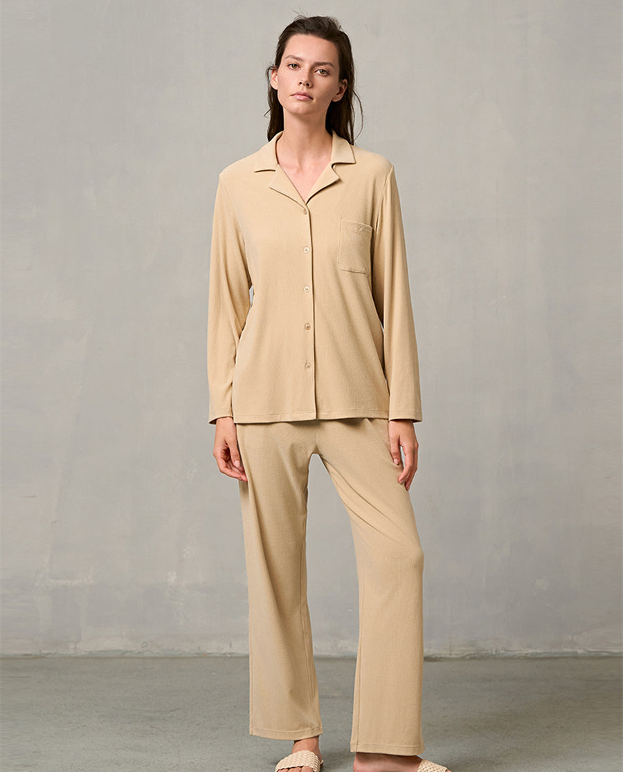 Aimer V-Neck Soft Pajama Set – AÍMER