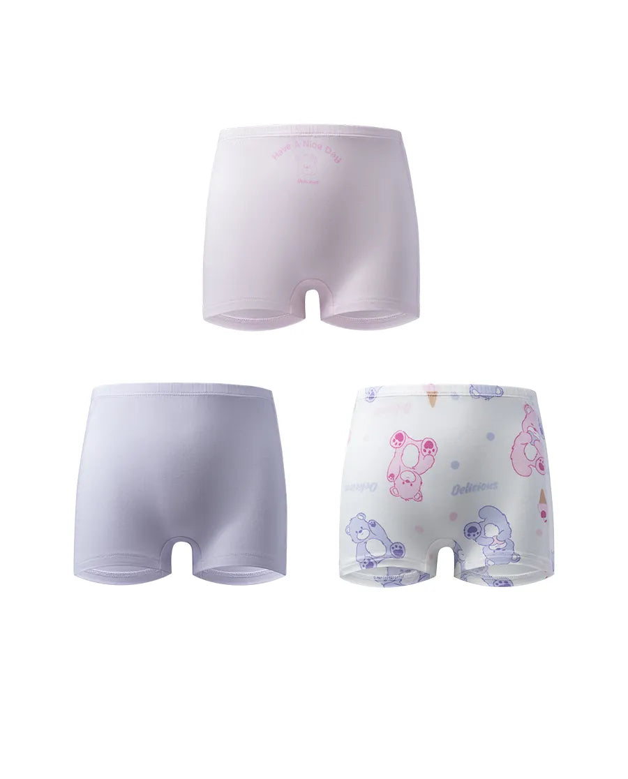 Aimer Kids Modal 3-Pack Mid-Rise Boyshorts For Girls – AÍMER
