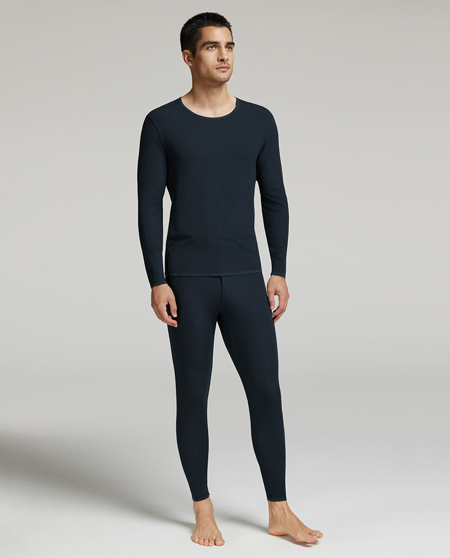 Aimer Men Crew Neck Thermal Underwear Set For Cold Weather – AÍMER