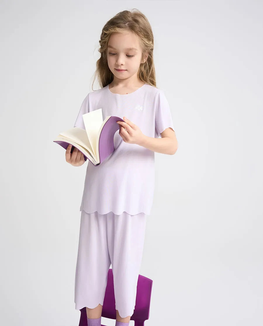 Aimer Kids Cool Feeling Milk Fiber Sleepwear Set For Girls – AÍMER