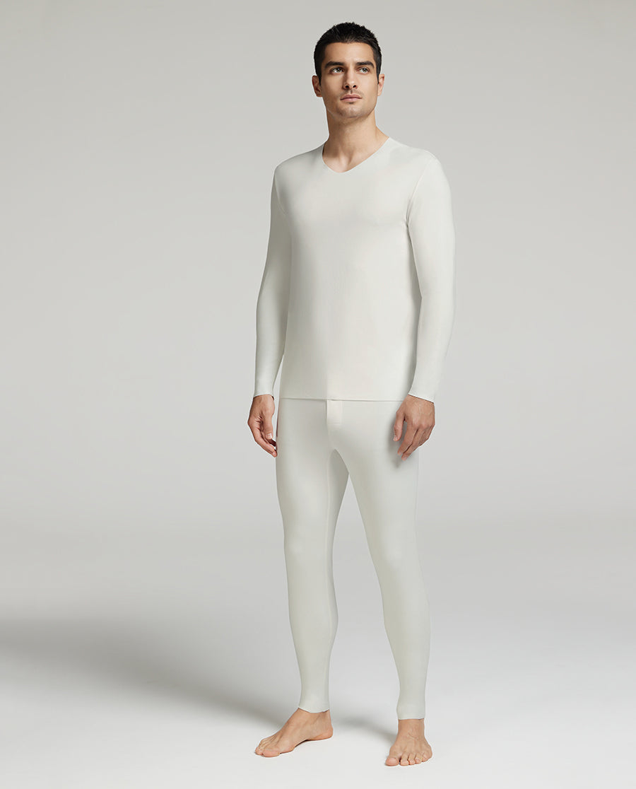 Aimer Men Milk Seamless Thermal Underwear Set For Cold Weather – AÍMER